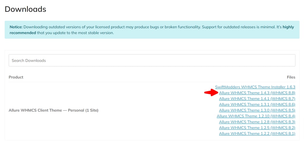 How do I install the Allure WHMCS Client Theme? | SwiftModders Documentation