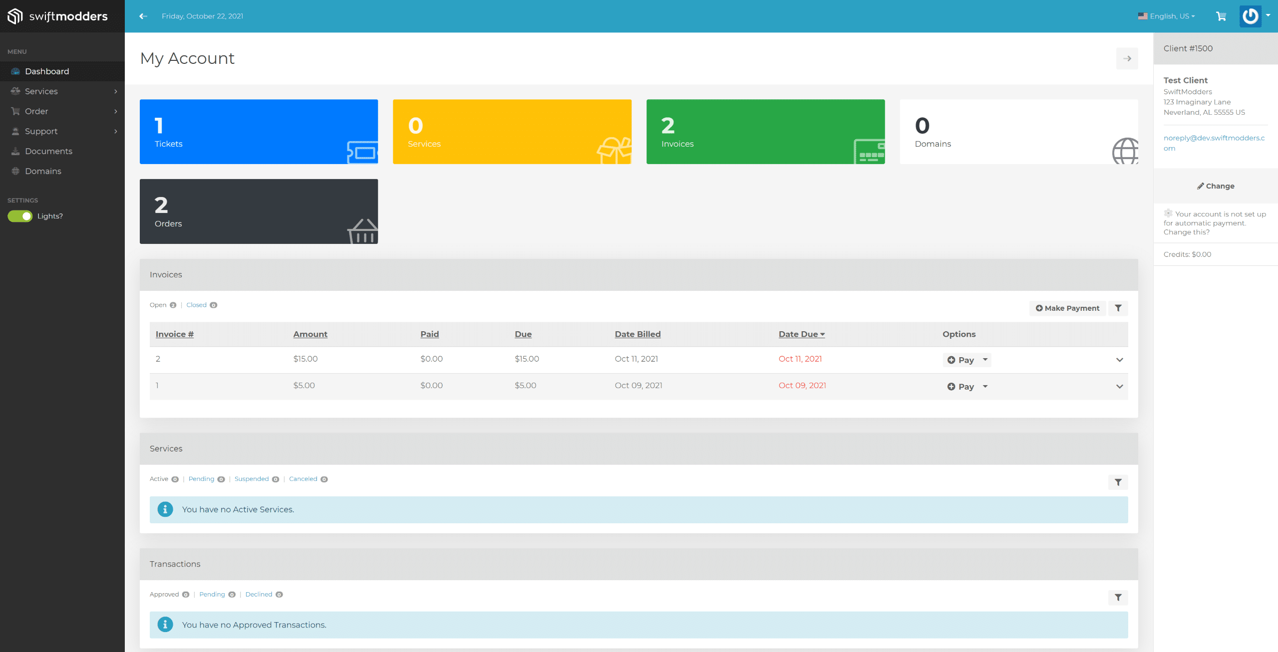 Allure Blesta Client Theme | SwiftModders