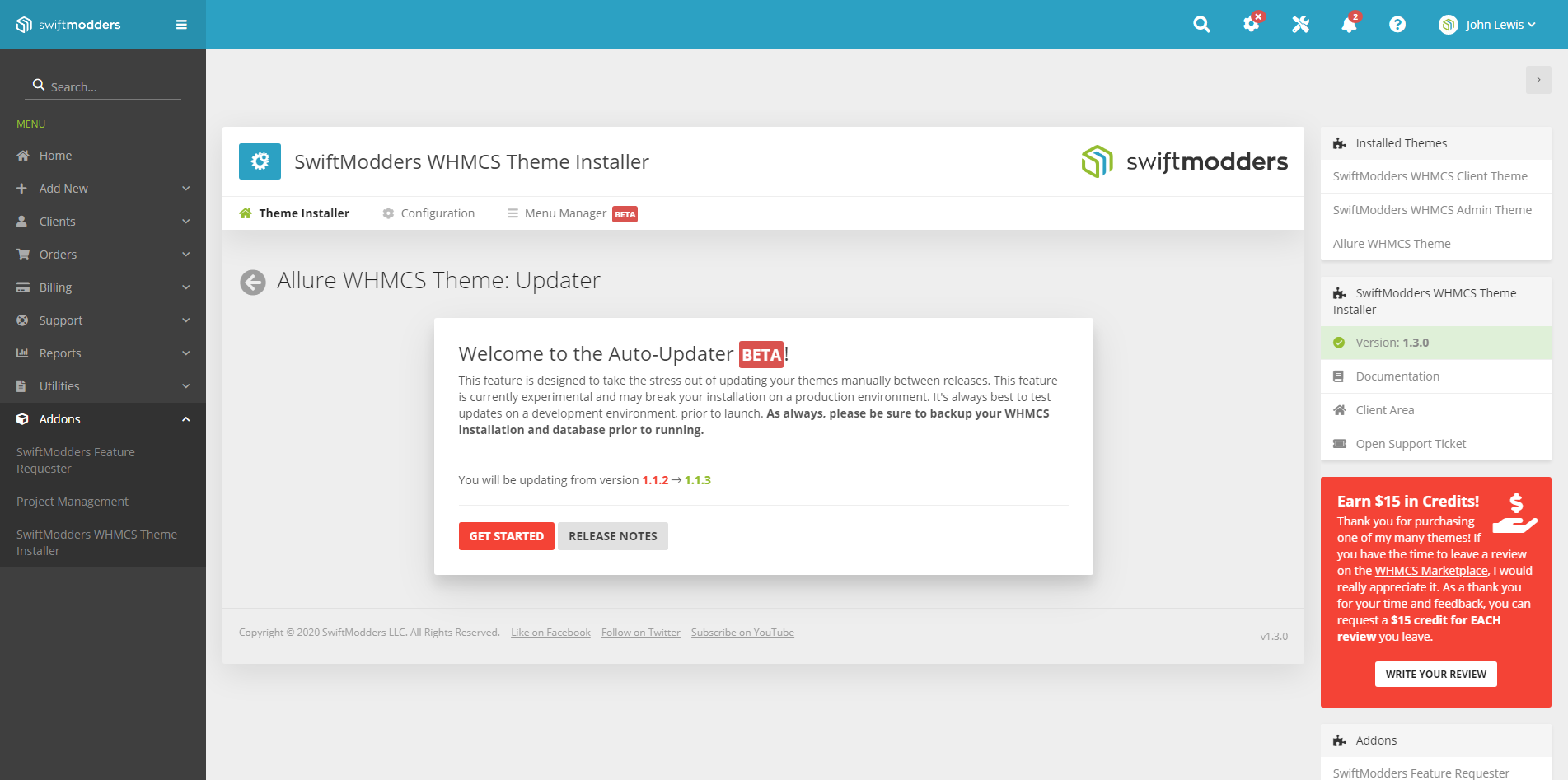 New Features in the SwiftModders WHMCS Theme Installer | SwiftModders Blog